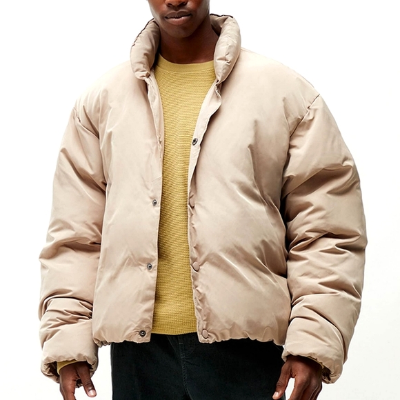 PacSun | Jackets & Coats | Pacsun Beige Puffer Oversized Jacket | Poshmark